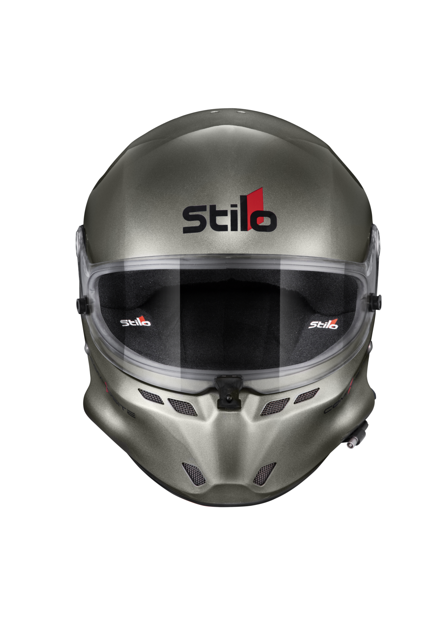 ST6F COMPOSITE FIA8859-2024 /SNELL SA2020 Titanium Grey（チタニウムグレー）/ WHITE（ホワイト） – STILO HELMET JAPAN